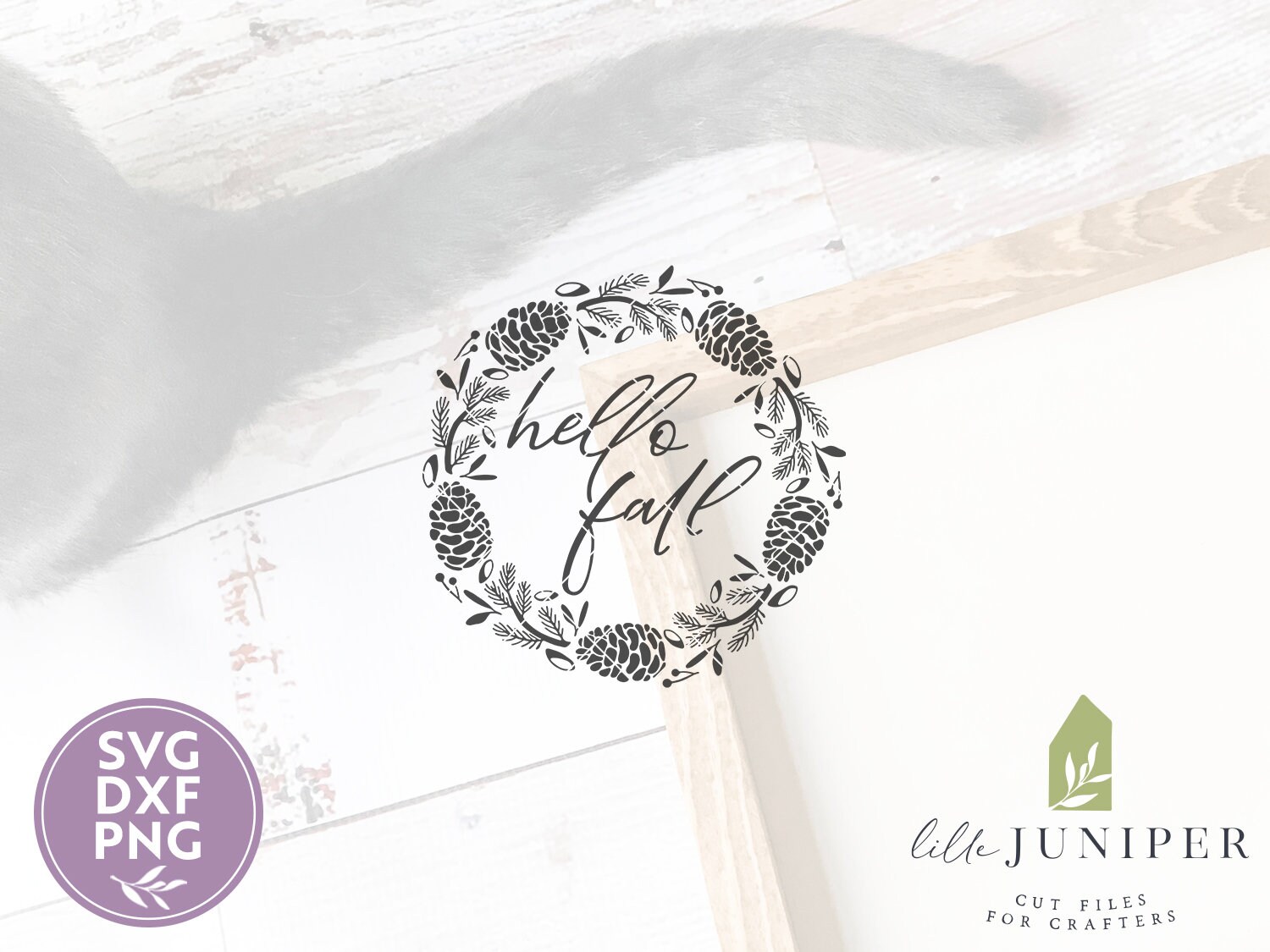 SVG Files Hello Fall SVG Round Sign svg Autumn Sign svg | Etsy