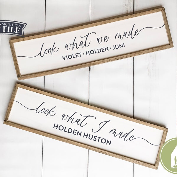 Look What I Made Sign - Etsy