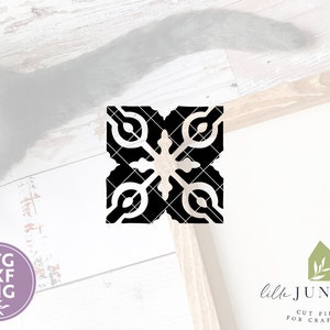 Farmhouse Tile Svg, SVG Files, Rustic Svg, Floor Tile Svg, Silhouette ...