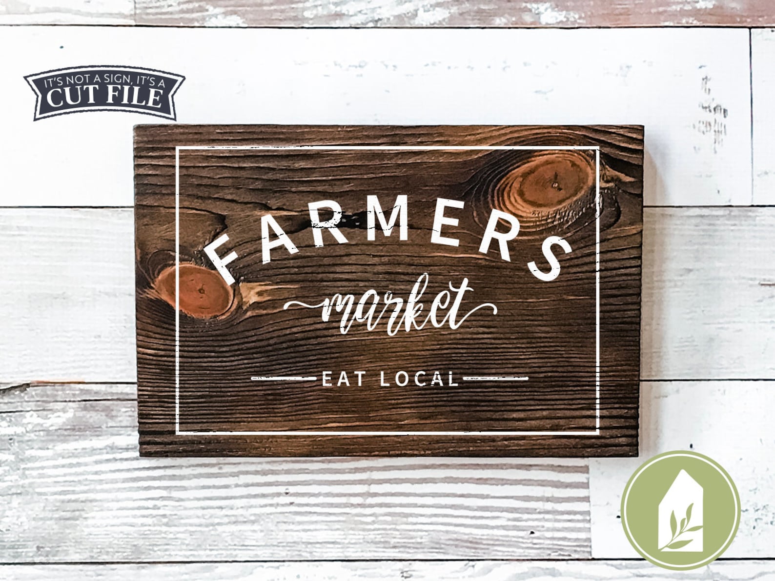 Farmers Market Svg Rustic Sign Svg Farmhouse Svg Eat Local | Etsy