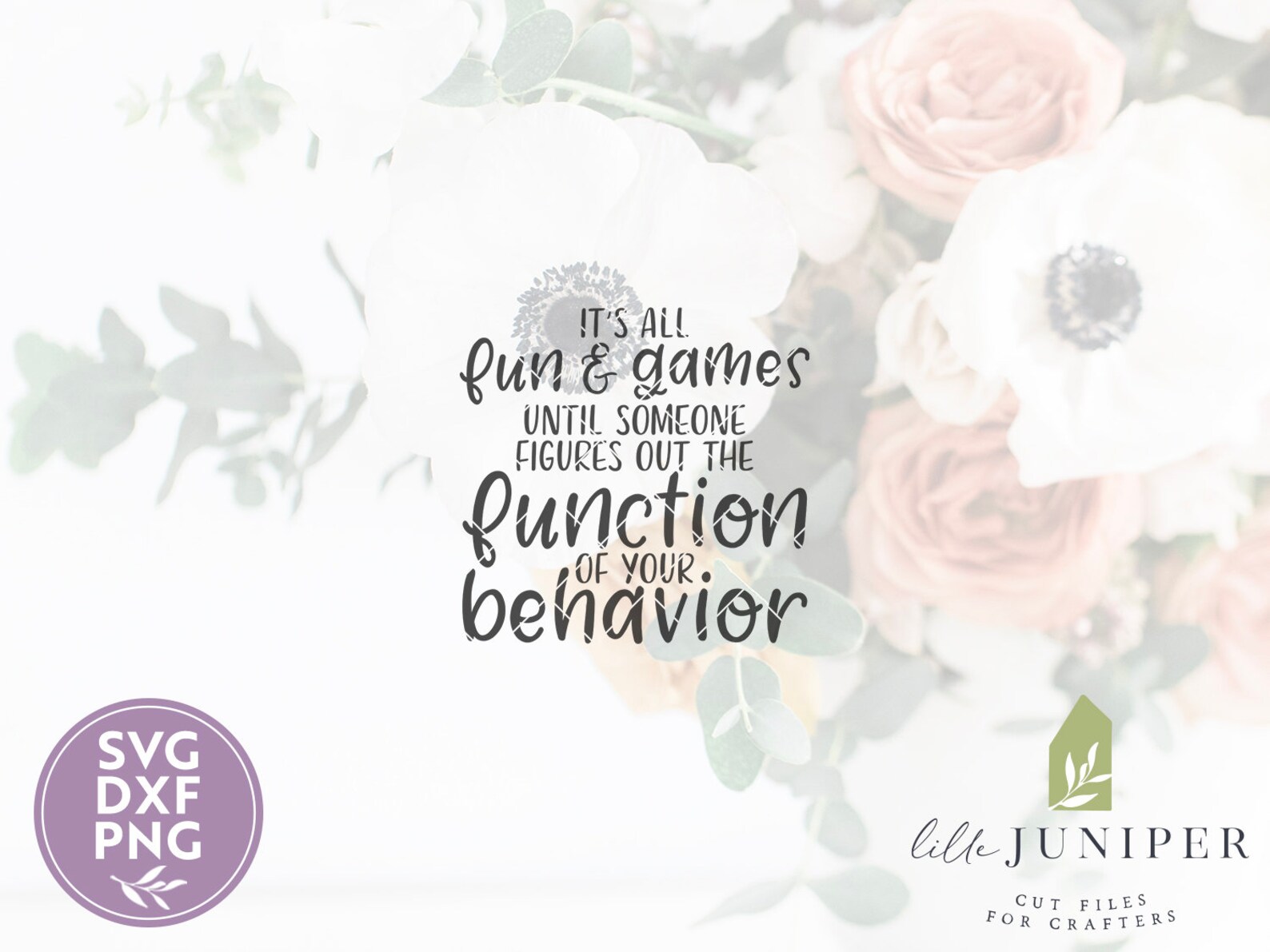 SVG Files Function of Your Behavior Svg Teacher Svg - Etsy Canada