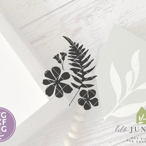 Pressed Flowers Svg Botanical Svg SVG Files Fern Svg - Etsy