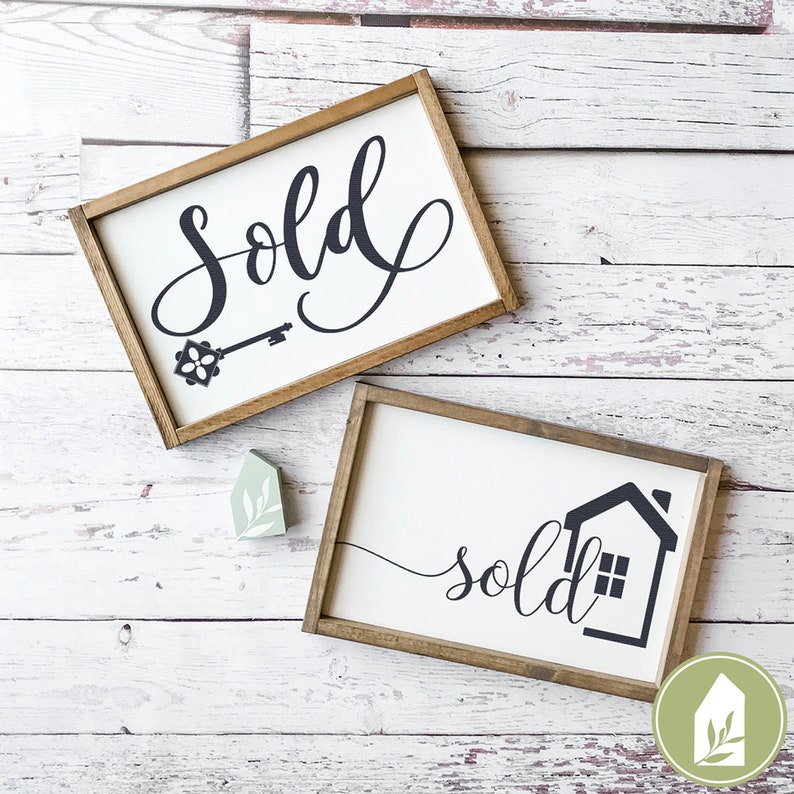 Sold Svg Real Estate Svg Rustic Svg Cutting Files Sold | Etsy
