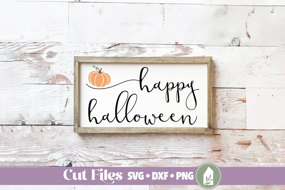 Halloween SVG, Pumpkin Sign SVG, Cutting Files, Commercial Use, Digital ...