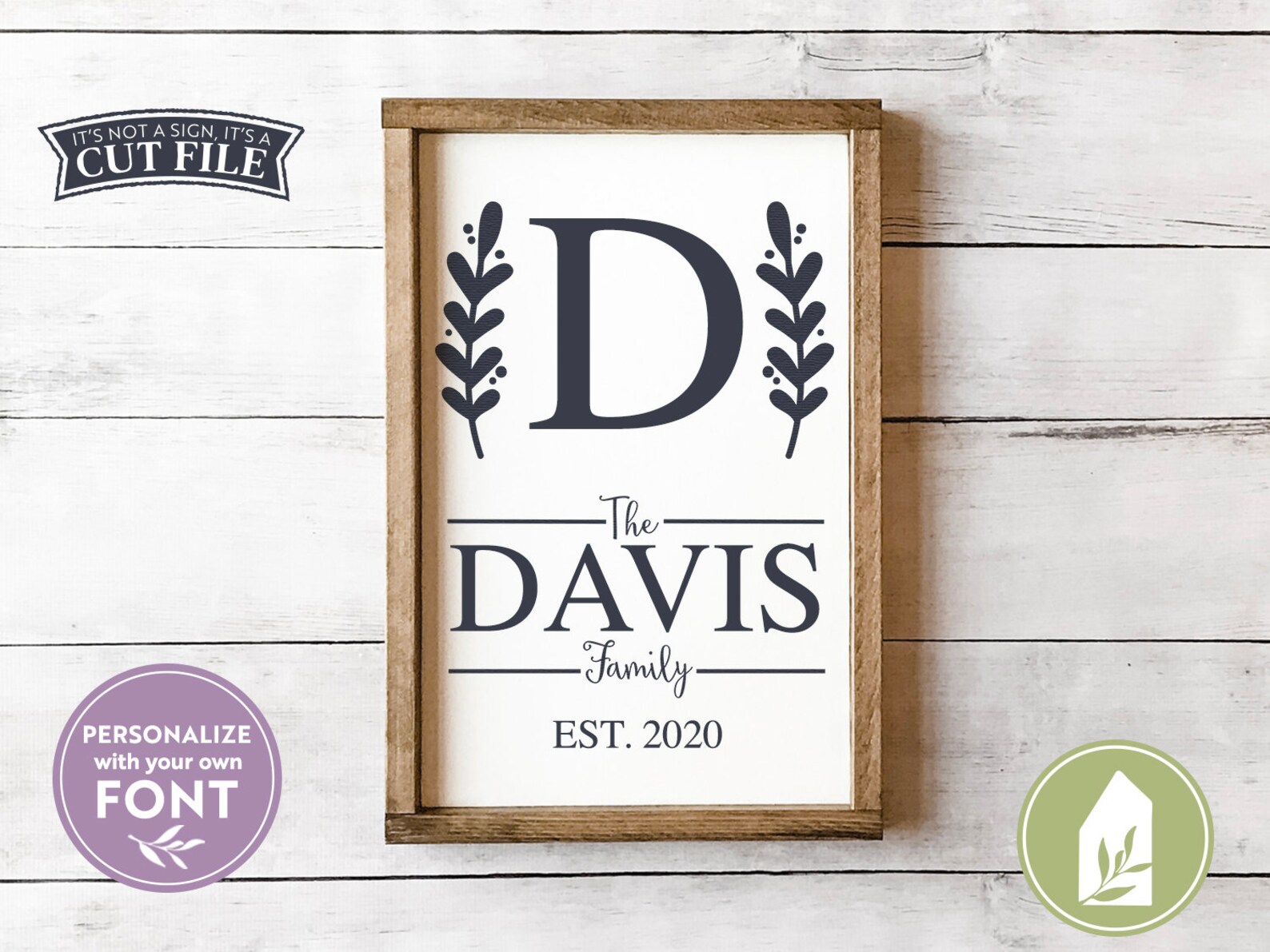 Rustic Name Sign Svg Last Name SVG Family Name Svg Last - Etsy