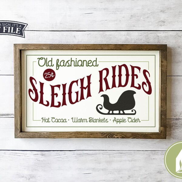Sleigh Ride Svg - Etsy