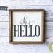 Why Hello Svg Welcome Sign Svg DIY Sign Cricut Vector - Etsy