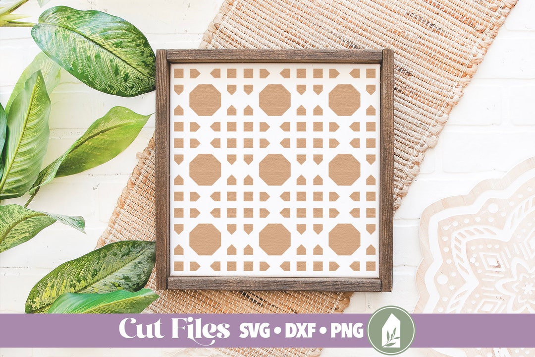 Large Rattan Pattern SVG Files, Wicker Svg, Cutting Files, Commercial ...