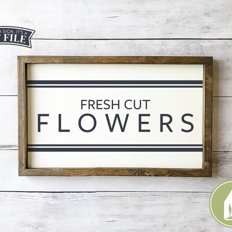 Fresh Cut Flowers Sign - Etsy