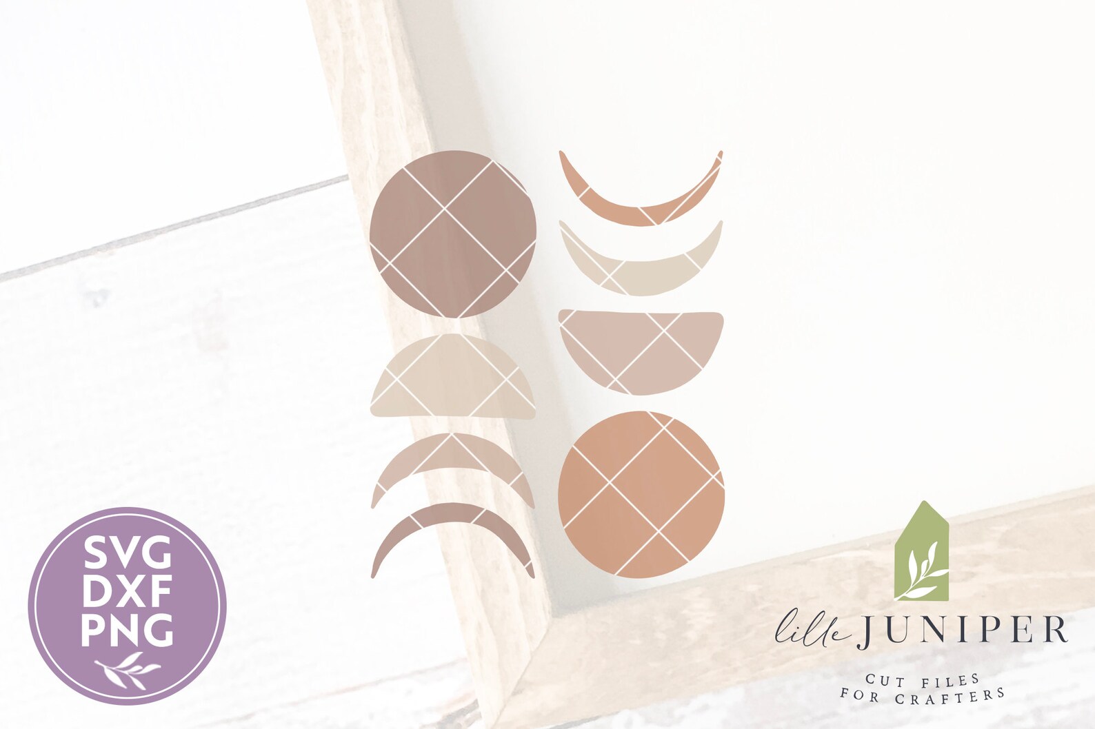 Boho Moon SVG Files Geometric SVG SVG for Signs Commercial | Etsy