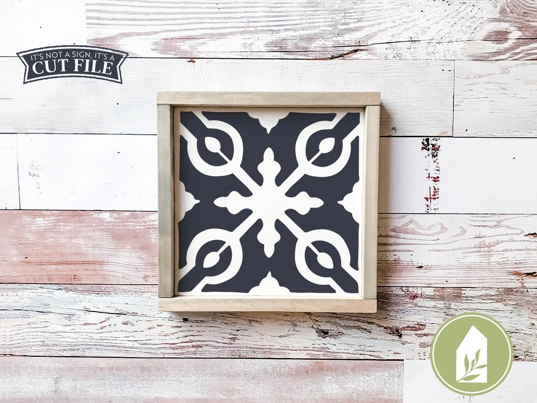 Farmhouse Tile Svg, SVG Files, Rustic Svg, Floor Tile Svg, Silhouette ...