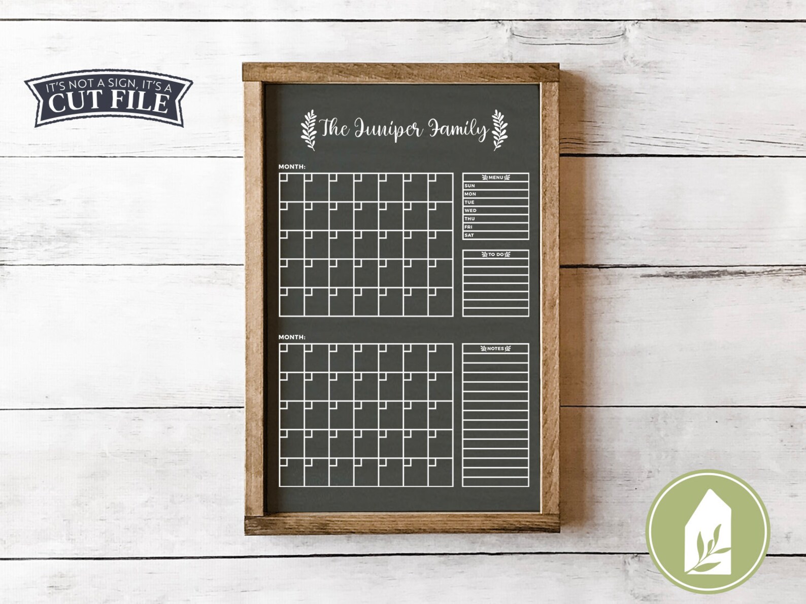 SVG Files Command Center Svg Calendar Svg Farmhouse Cutting | Etsy