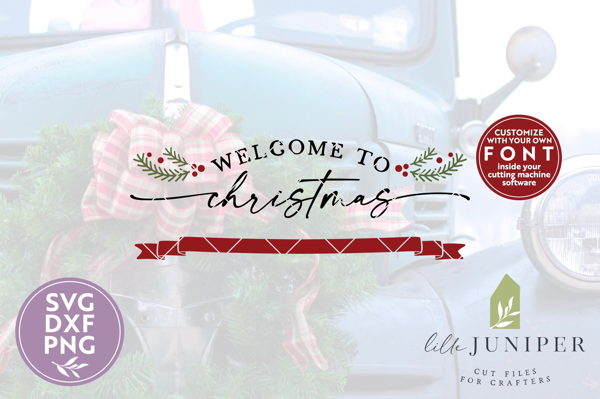 Christmas SVG Family Name Svg Welcome to Christmas SVG Last | Etsy