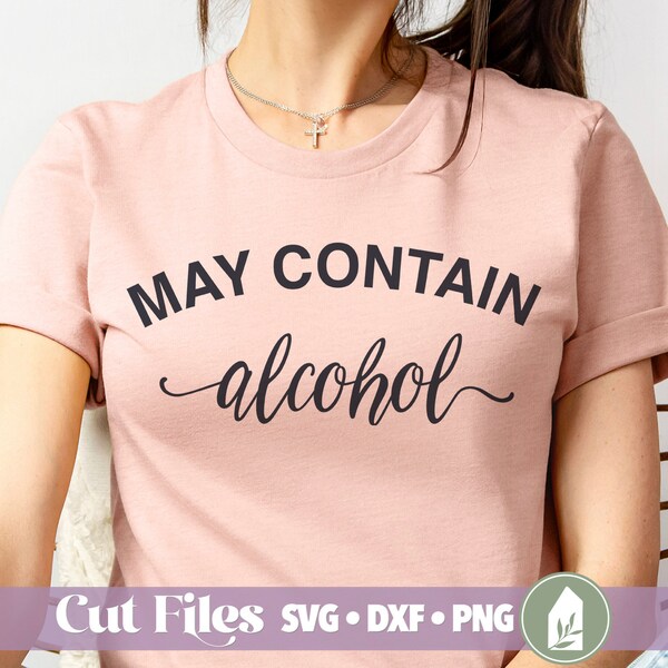 May Contain Alcohol Svg - Etsy