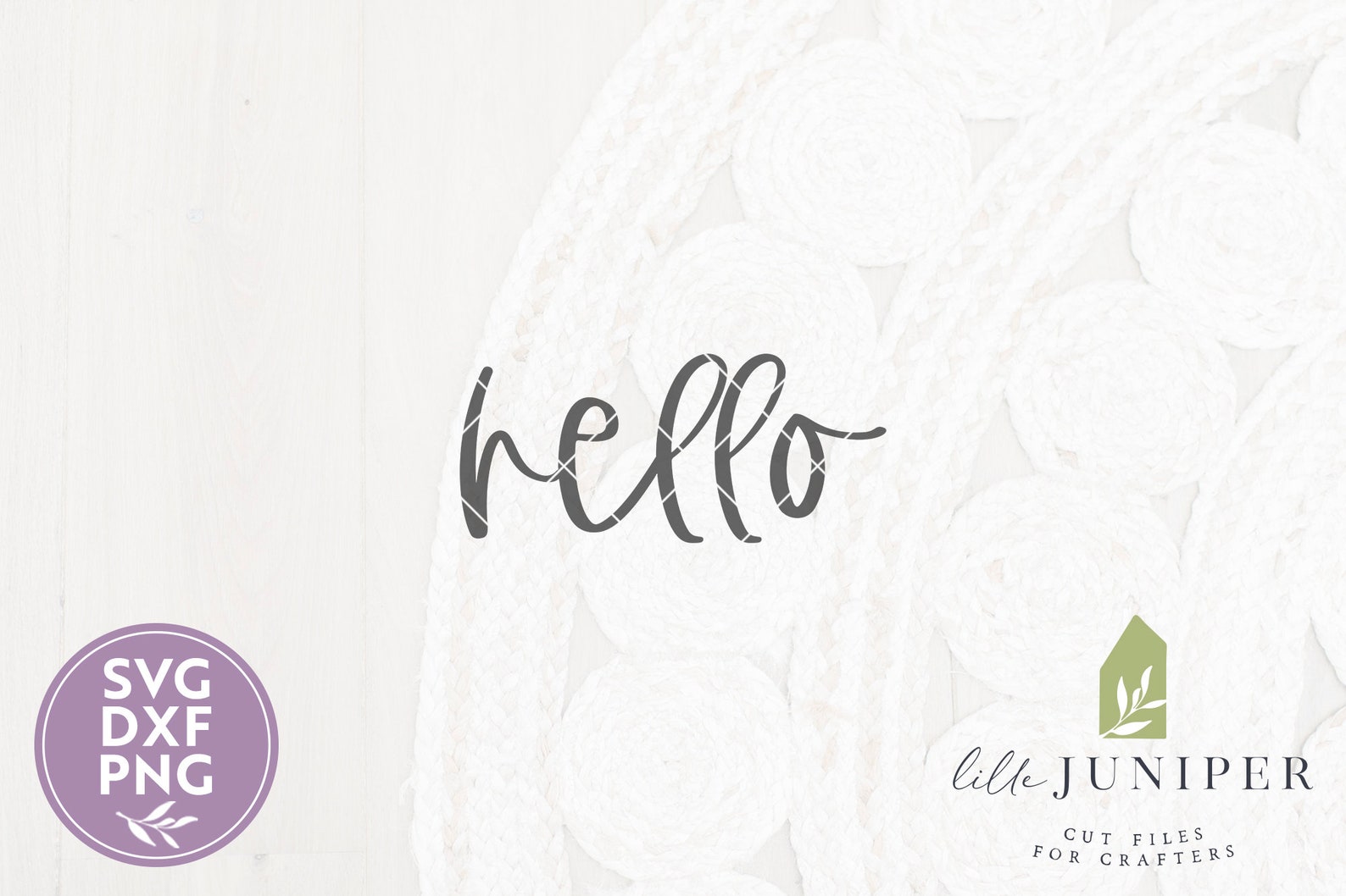 Hello SVG Files Farmhouse Svg Front Door SVG Round Sign | Etsy