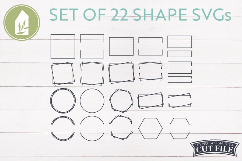 SVG Bundle of Shapes Shapes SVG Borders SVG Cut Files - Etsy