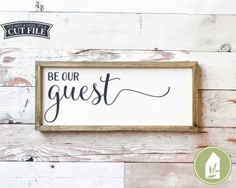 Be Our Guest SVG File Svg Silhouette Cut File Cricut Clipart - Etsy