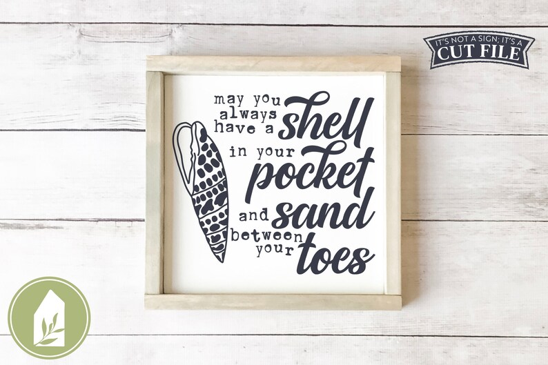 Beach SVG Shell in Your Pocket SVG Sand Between Your Toes - Etsy