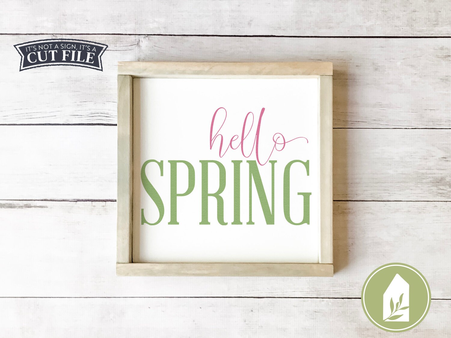 Hello Spring svg Cutting Files Rustic svg Farmhouse Spring | Etsy