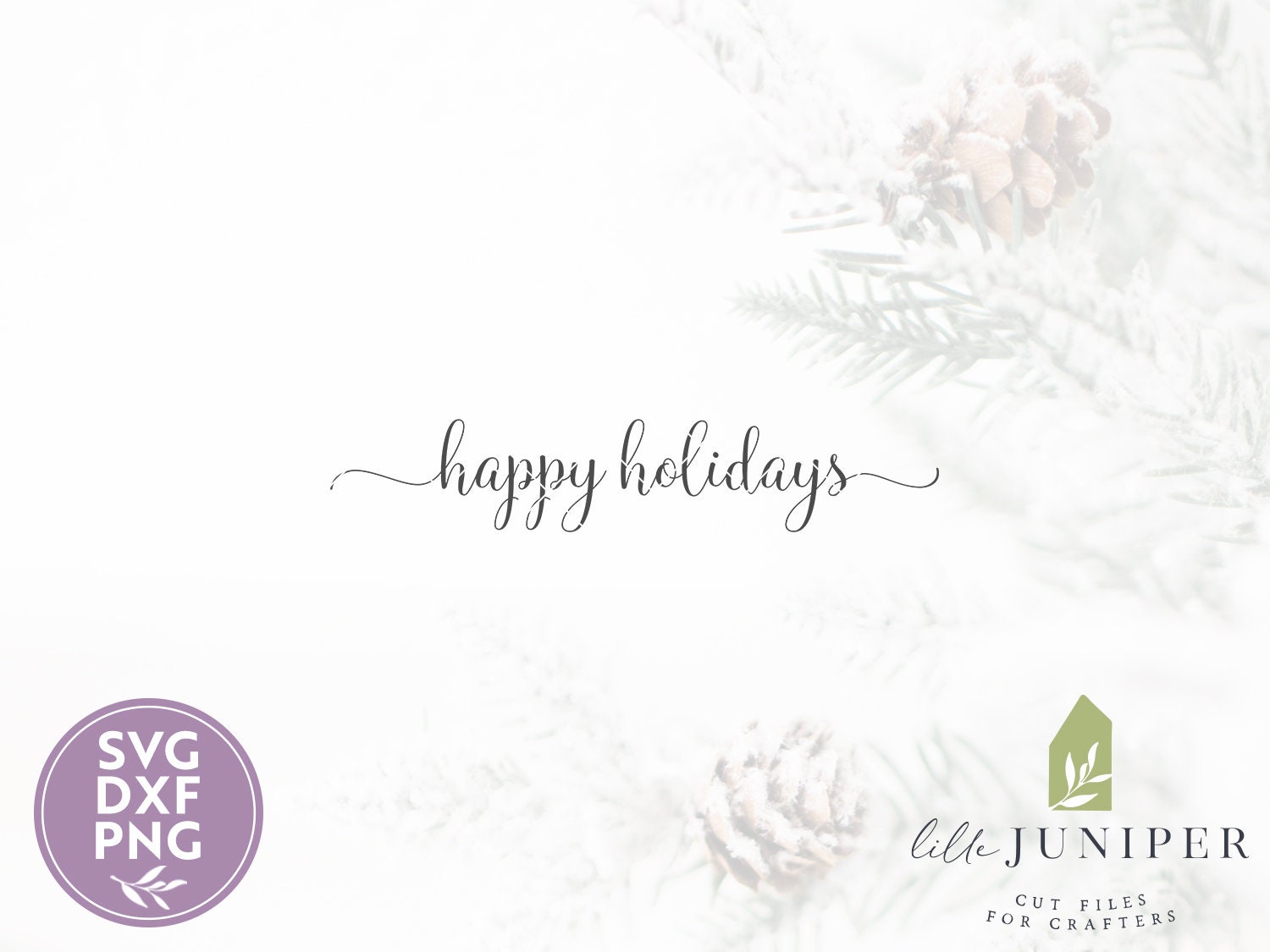 Happy Holidays SVG Christmas Svg Holidays Svg Winter Svg | Etsy