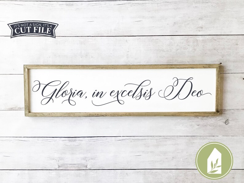 SVG Files Gloria in Excelsis Deo Christmas Sign Design DXF - Etsy