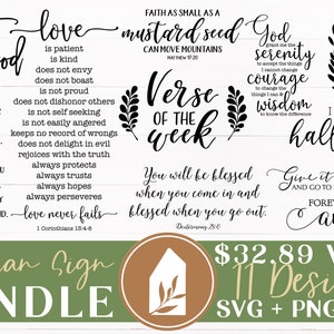Christian Sign SVG Bundle, Religious SVG Bundle, Commercial Use ...