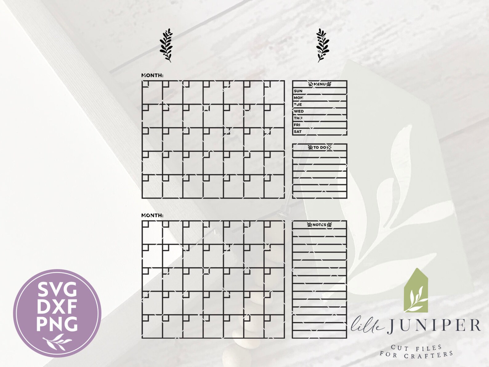 SVG Files Command Center Svg Calendar Svg Farmhouse Cutting | Etsy