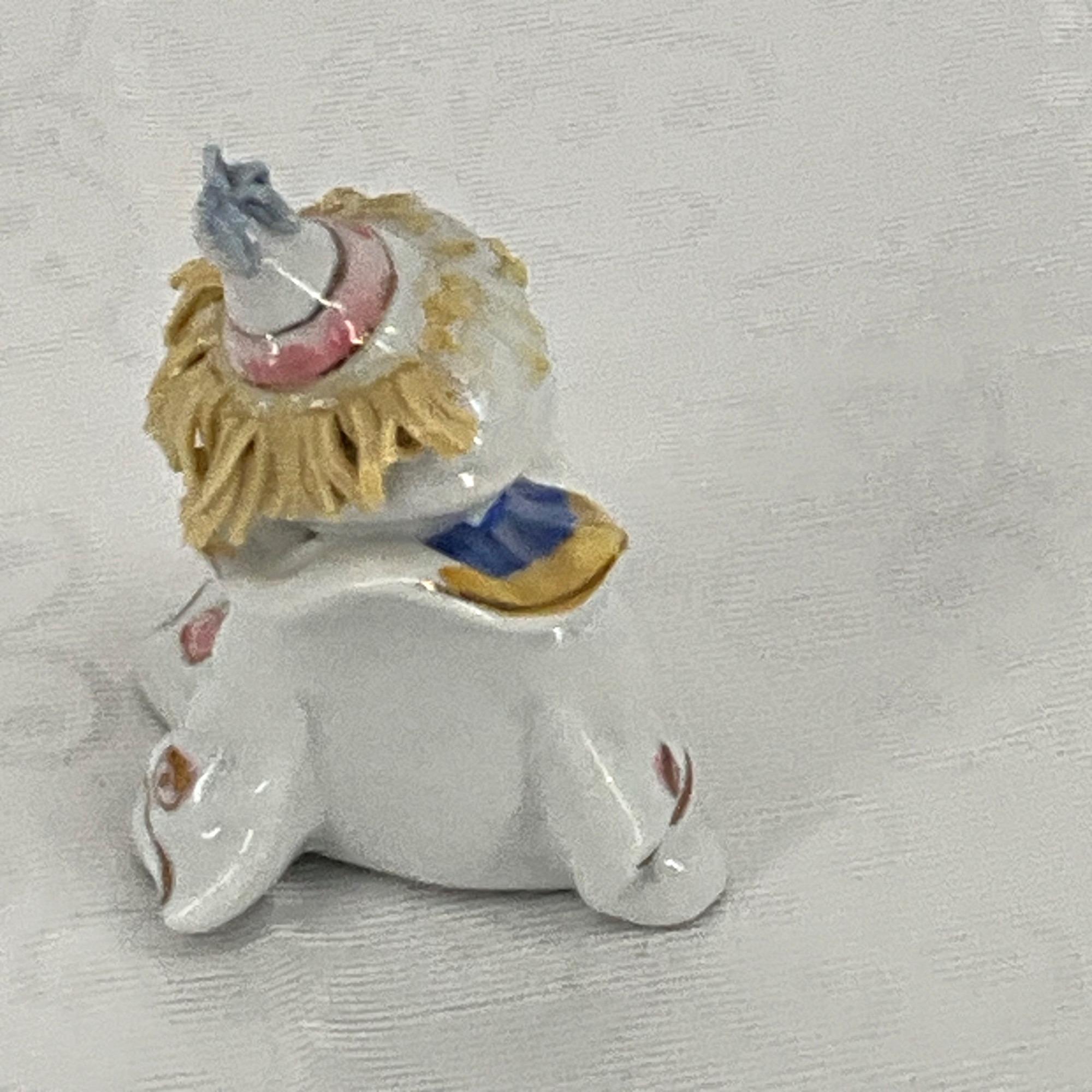 Porcelain Spaghetti Hair Clown Figurines S/2 Vintage Babies Dog ...