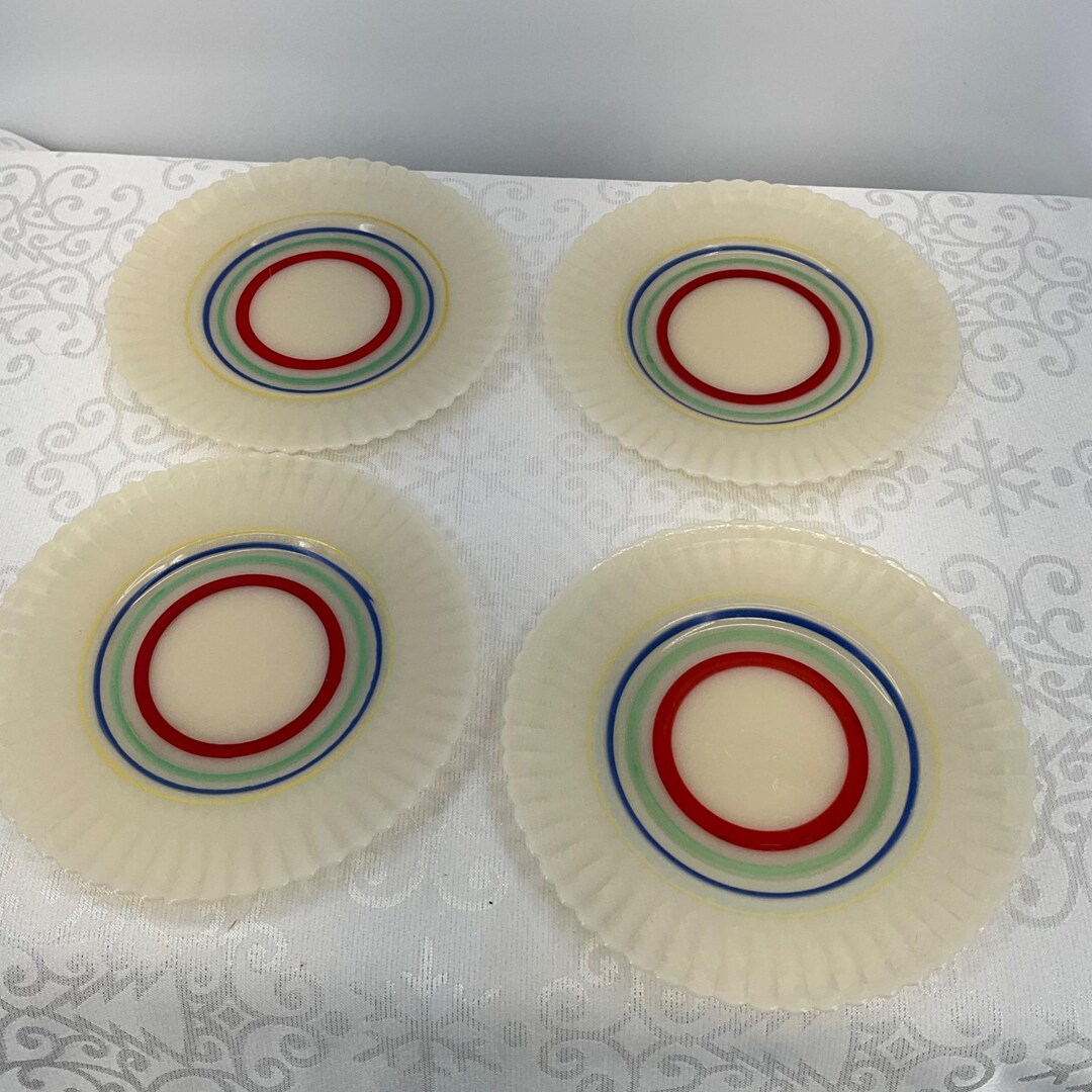 Macbeth-evans Petalware Monax Dessert Plate Set of 4 - Etsy