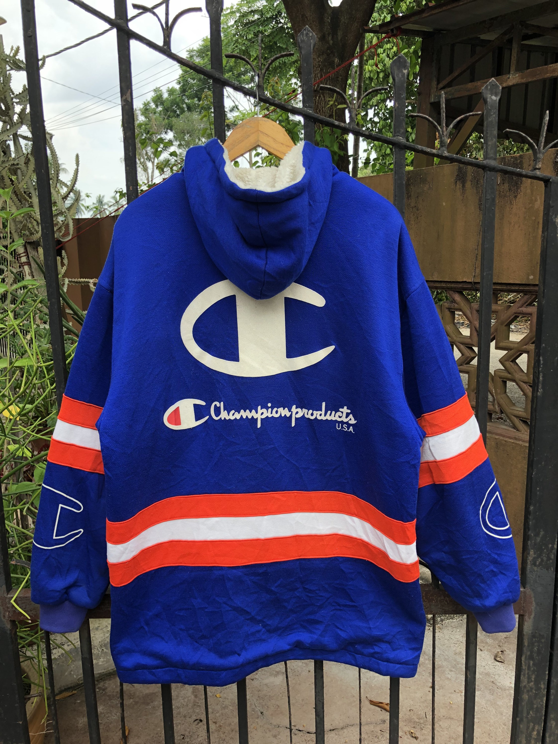 Vintage Champion Products Big Logo Hoodie Sweater L Size - Etsy UK