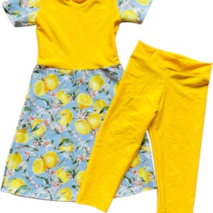 Modest Swimwear Girls Beach Dress With Leggings Summer Set Religious ...