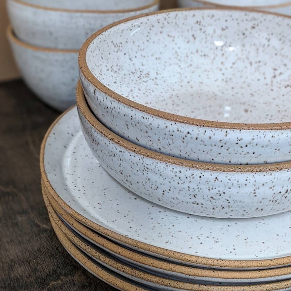 Ceramic Plate and Bowl Set - Etsy