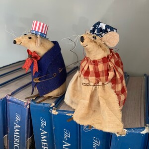 Primitive Patriotic Mice - Etsy