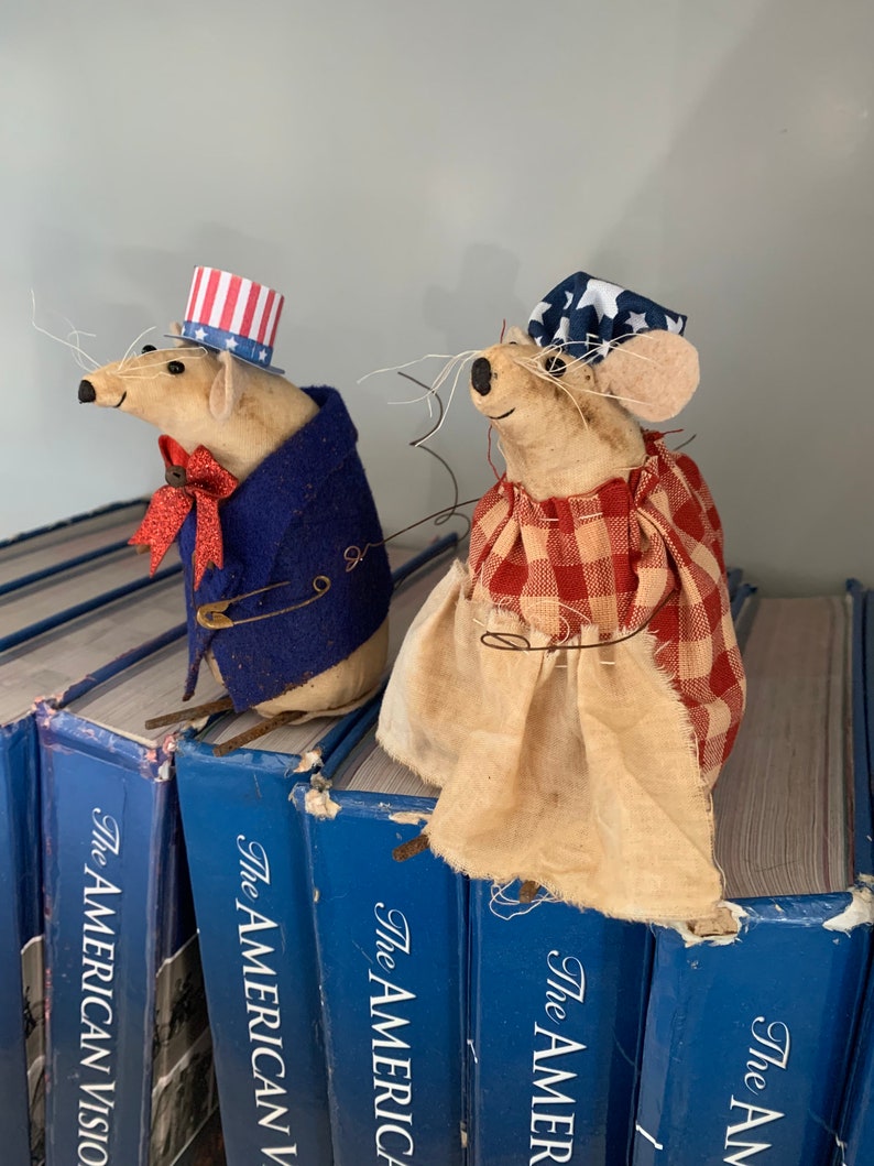 Primitive Patriotic Mice - Etsy
