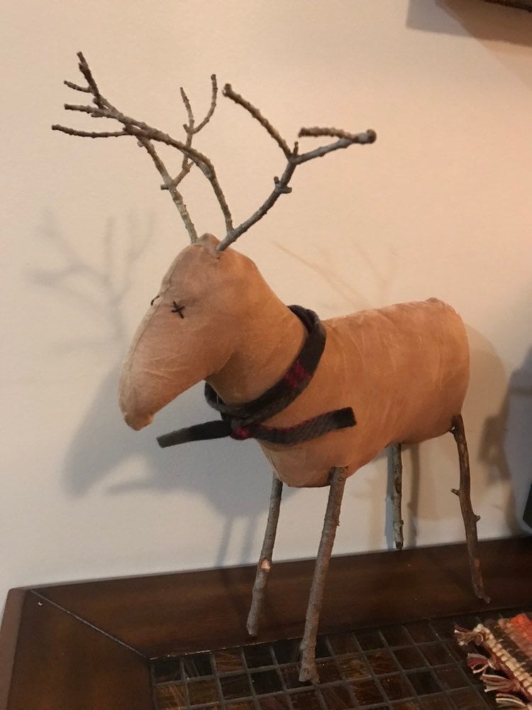 Primitive Reindeer Decor - Etsy