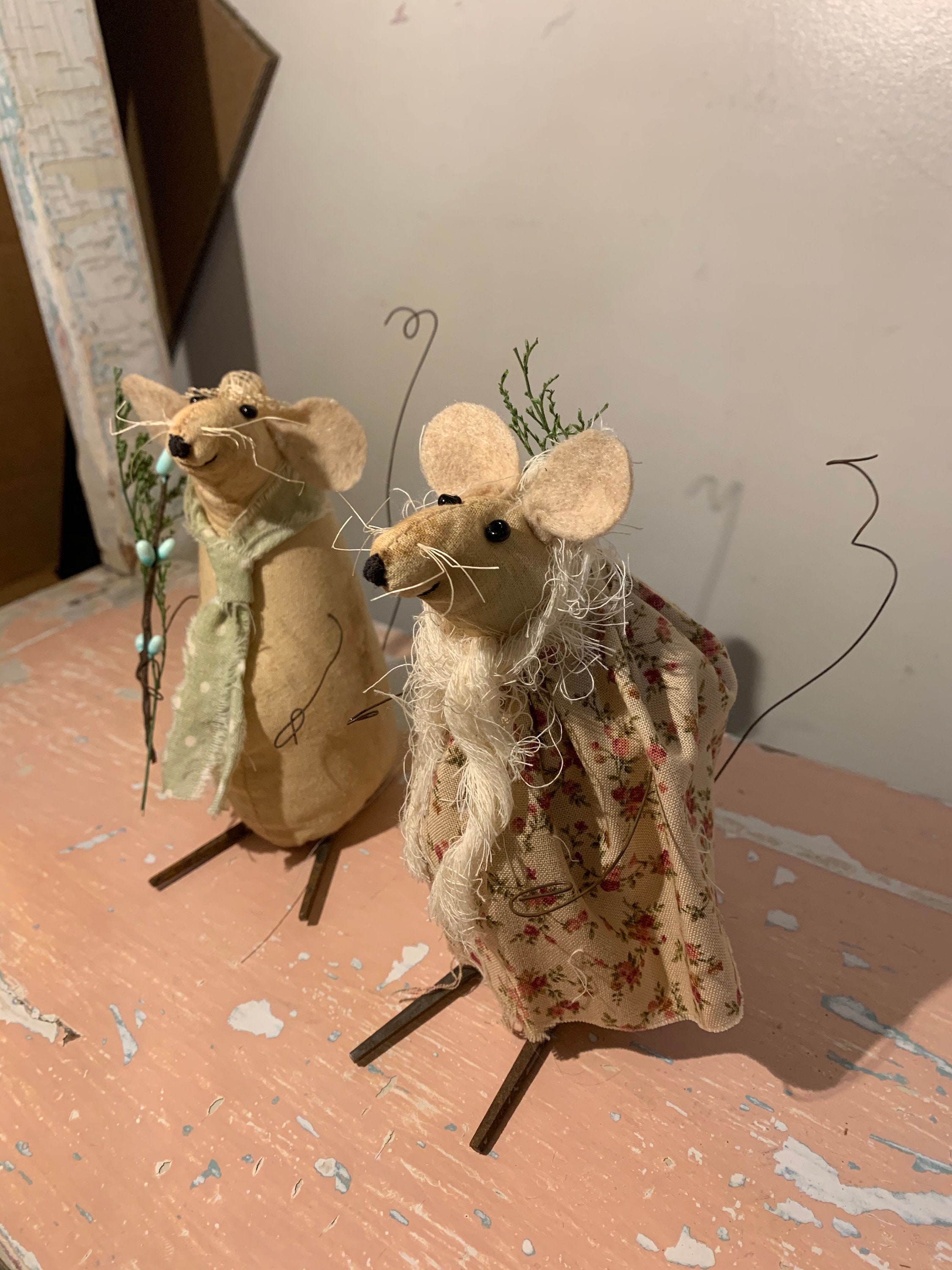 Primitive Spring Mice - Etsy