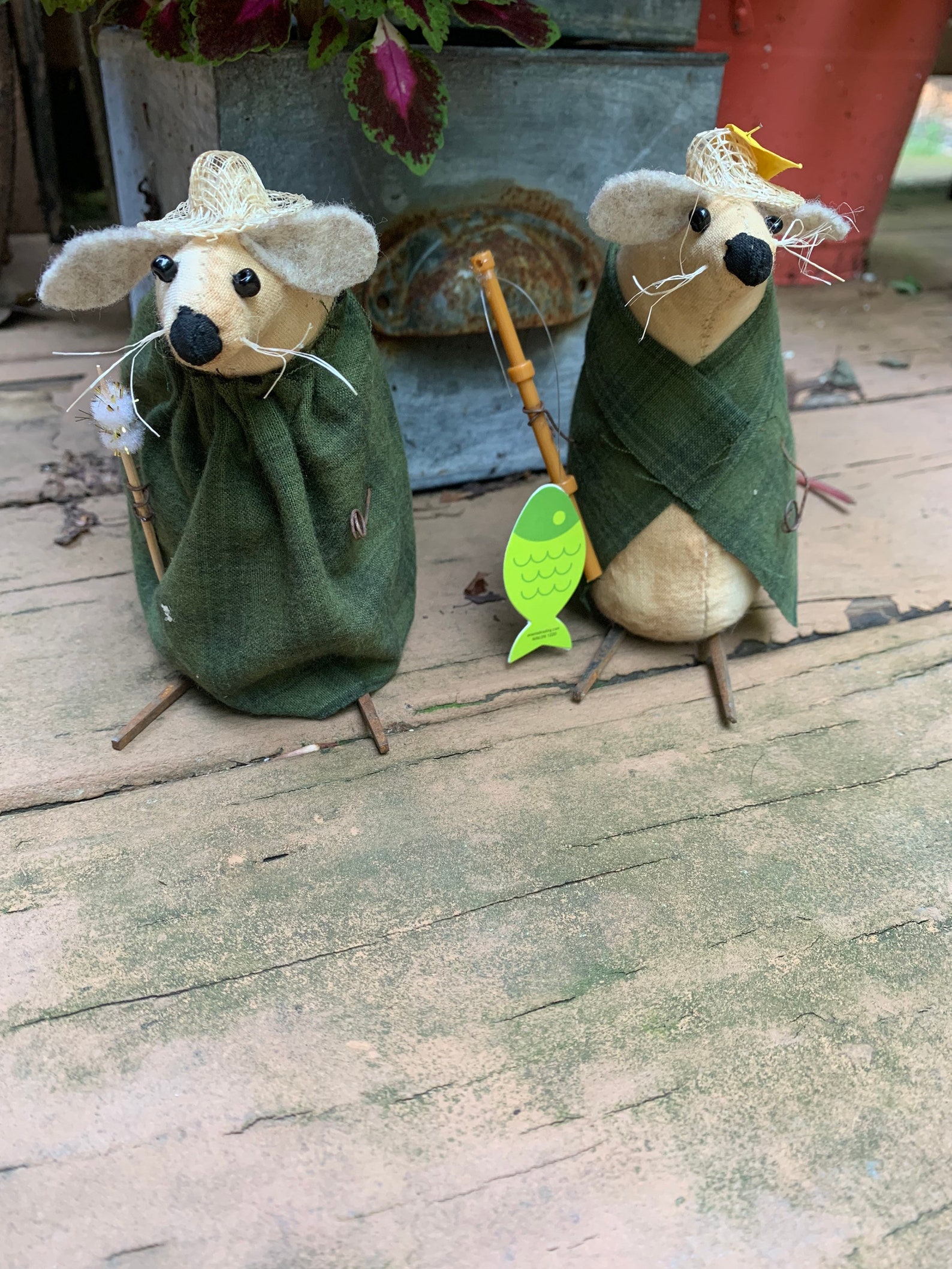 Primitive camping Mice - Etsy