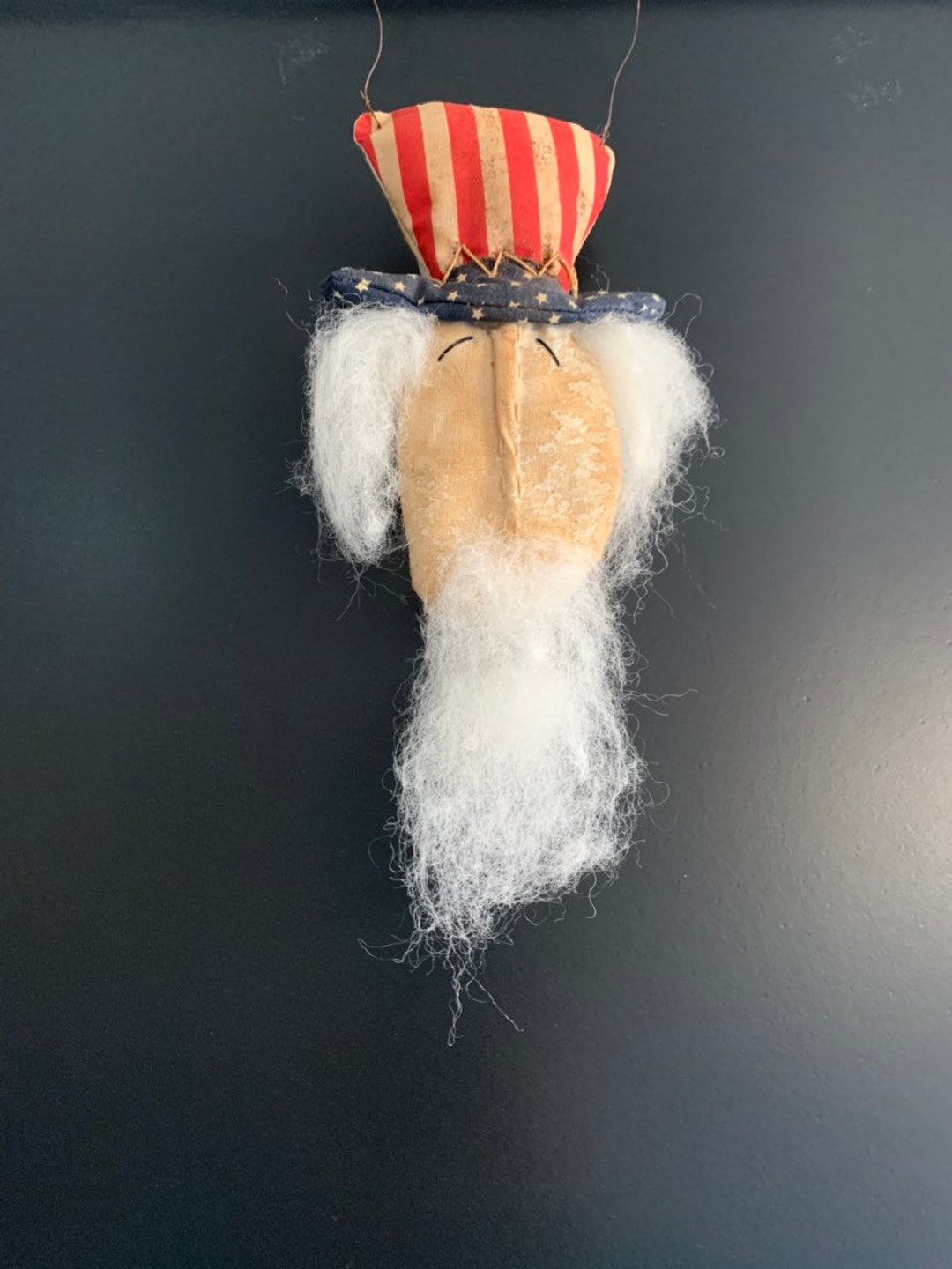Primitive Grungy Uncle Sam Ornie - Etsy