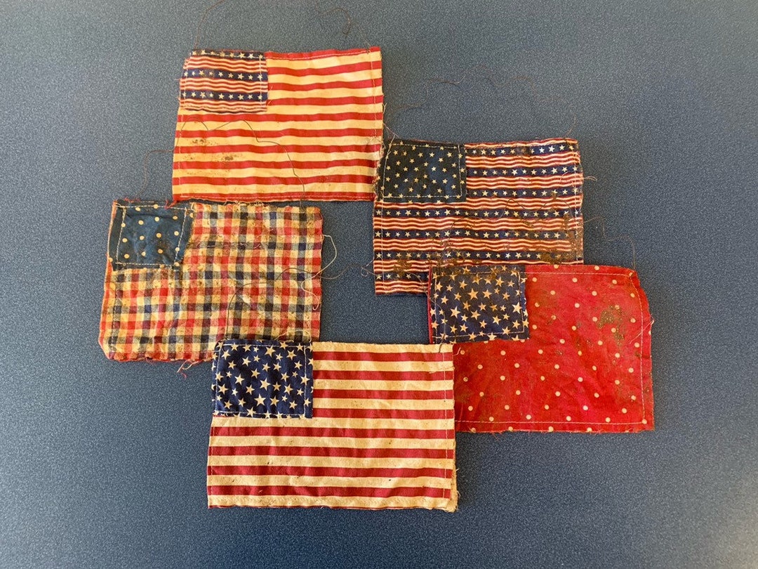 Primitive Grungy Americana Flag Ornies - Etsy