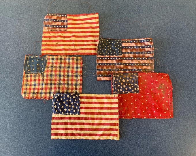 Primitive Grungy Americana Flag Ornies - Etsy