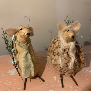 Primitive Spring Mice - Etsy