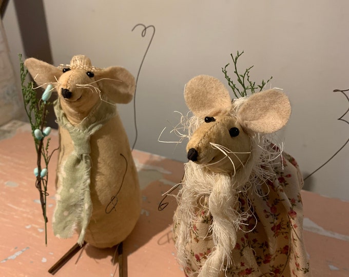 Primitive Spring Mice - Etsy