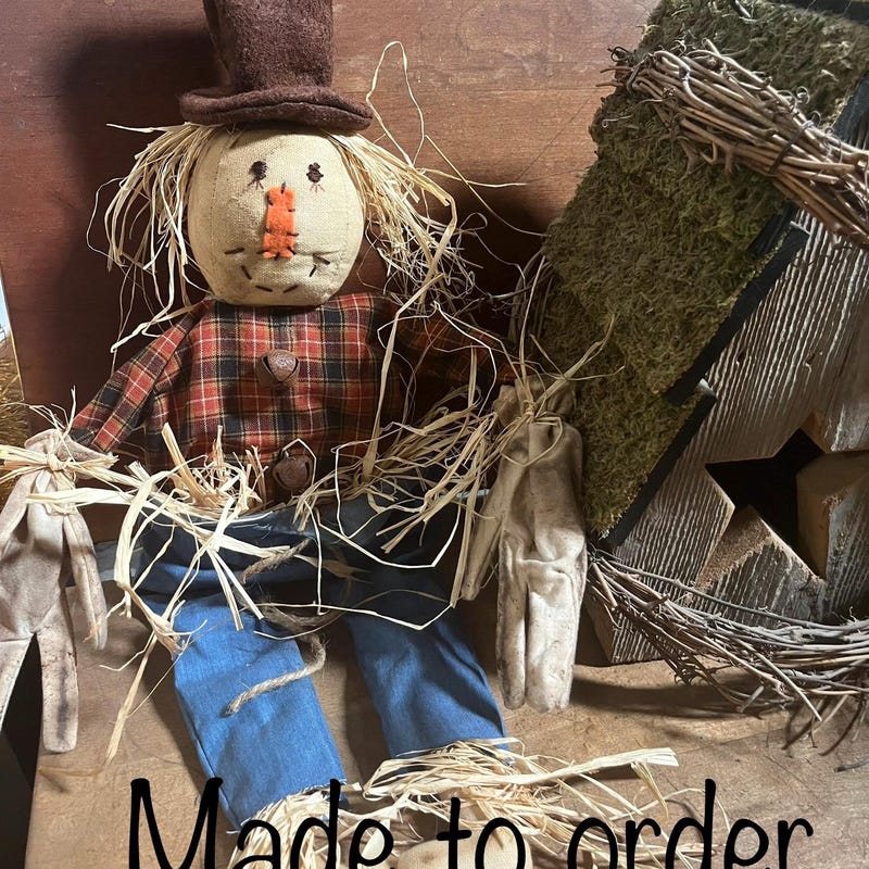 Primitive Scarecrow - Etsy