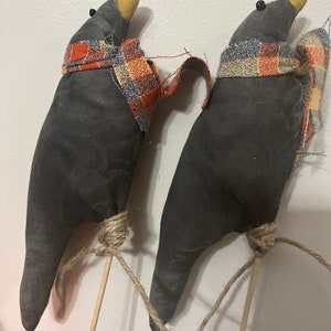 Primitive Crows on Sticks - Etsy