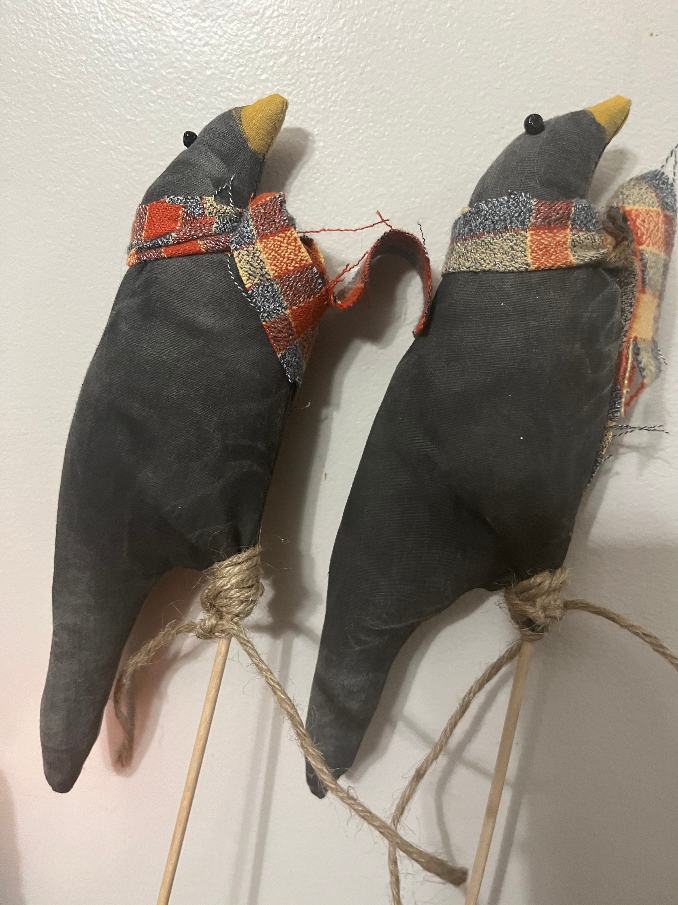 Primitive Crows on Sticks - Etsy