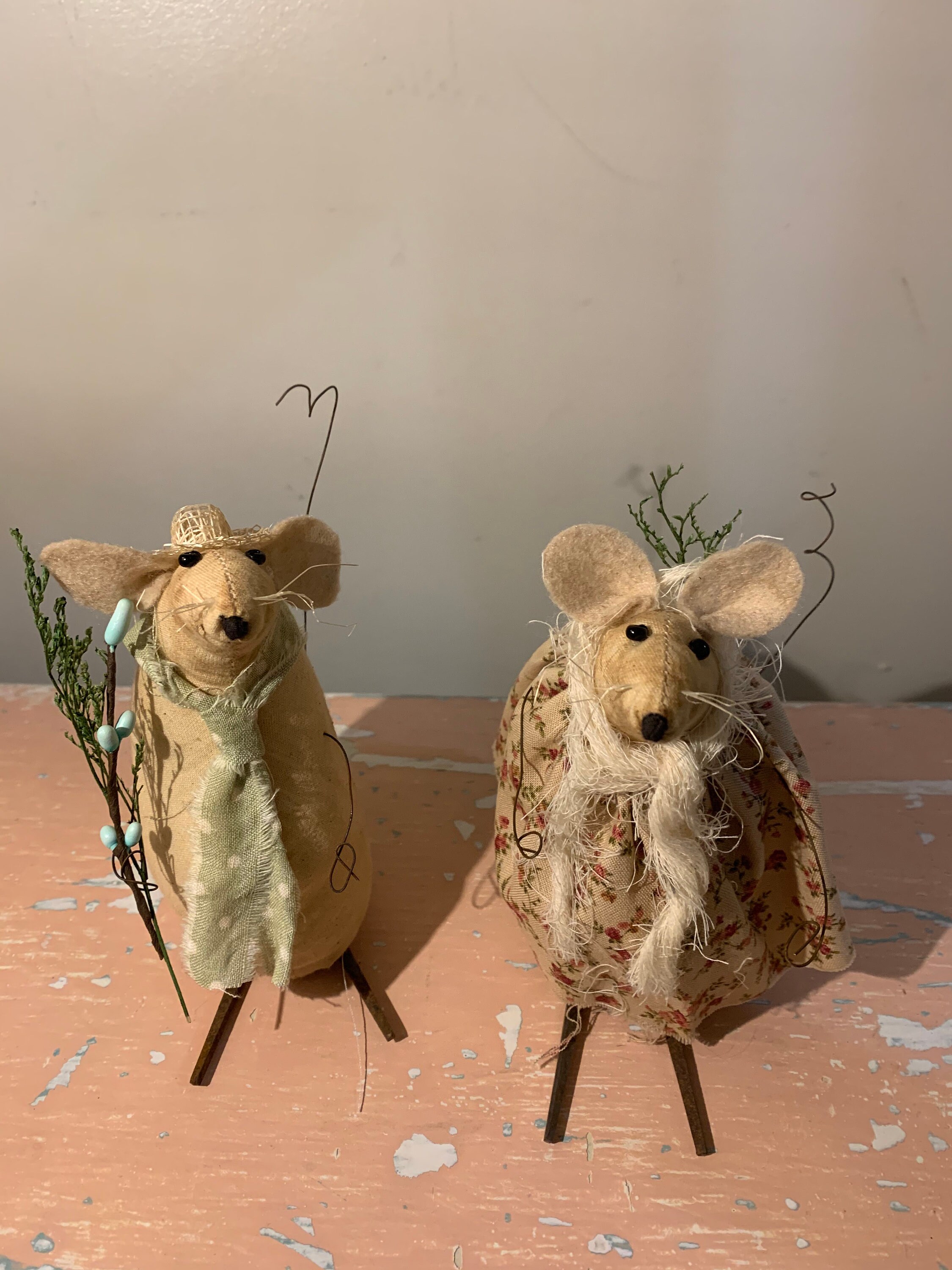 Primitive Spring Mice - Etsy