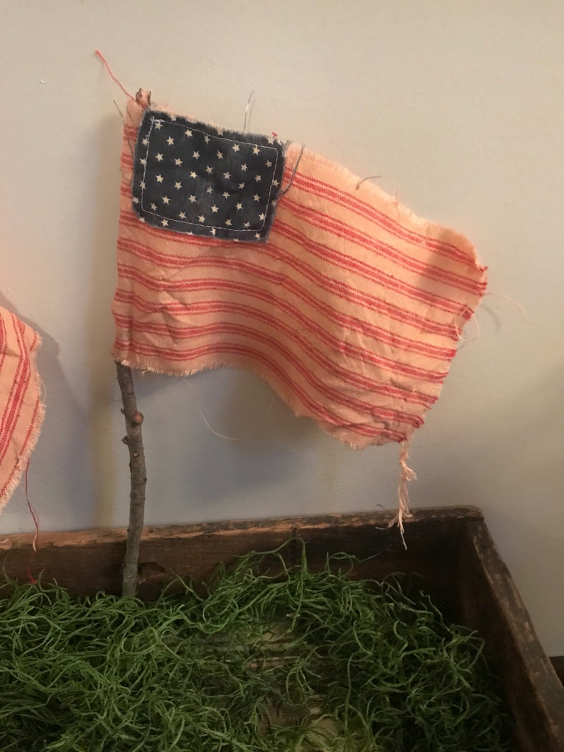 Primitive American Flag Decoration- Independence Day- 4th of July - Etsy
