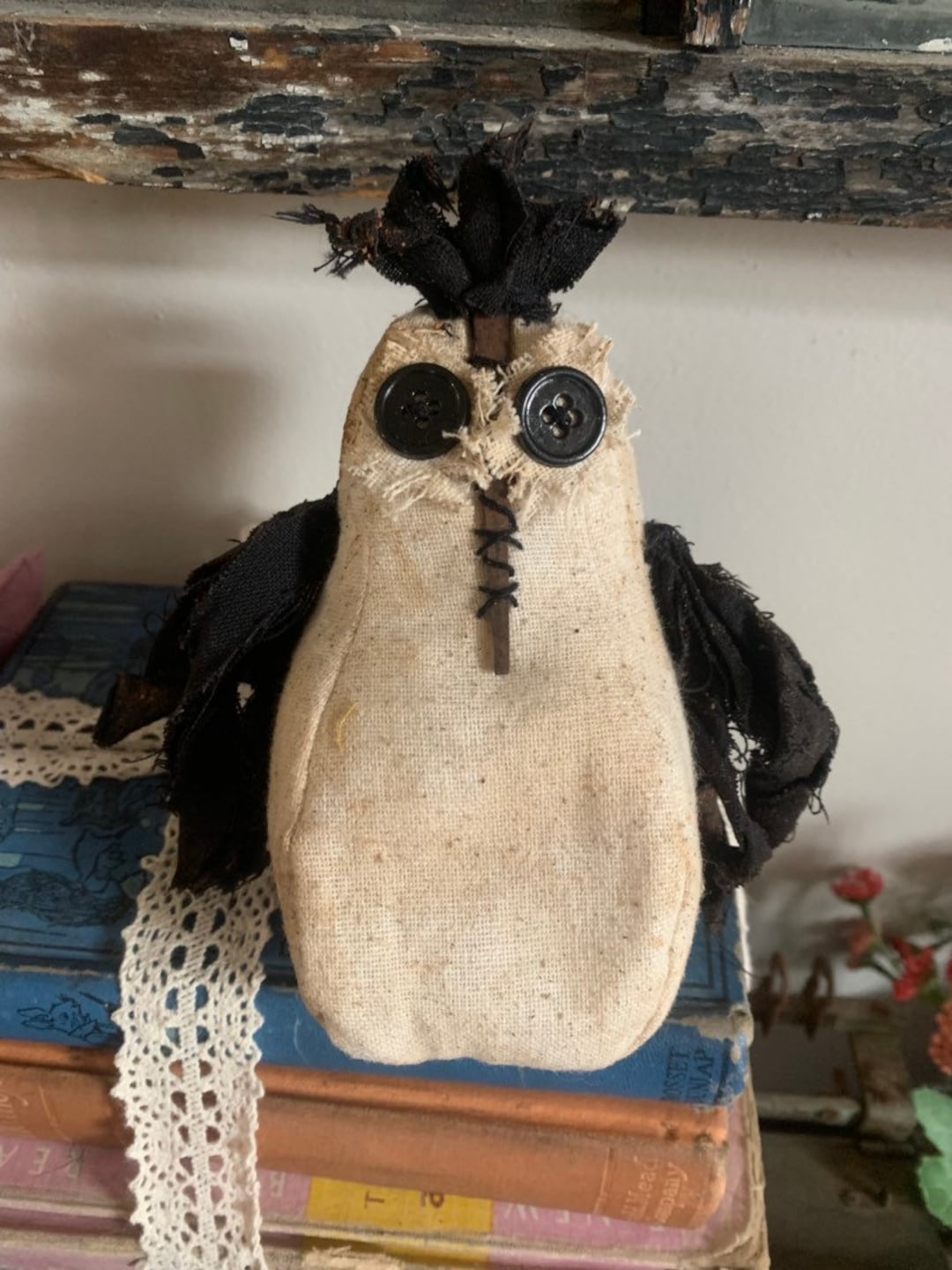 Primitive Grungy Owl - Etsy