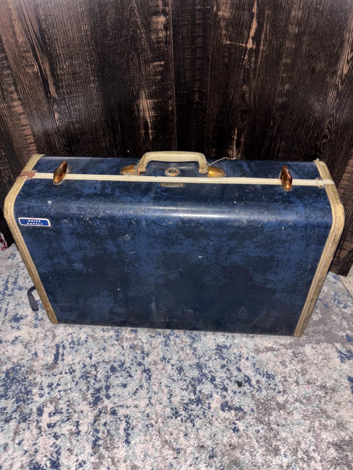 Painted Vintage Suitcase - Etsy