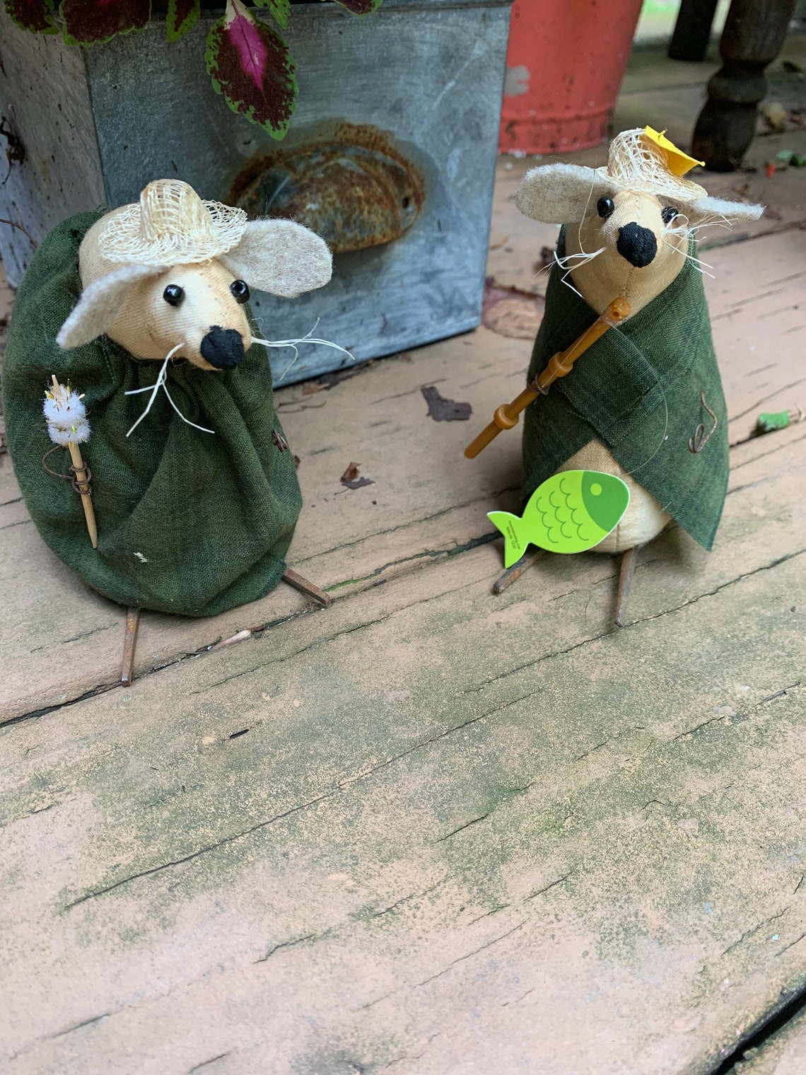 Primitive camping Mice - Etsy